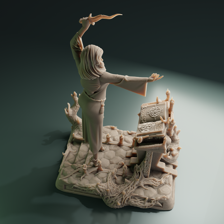 3D Printable Cult of the Old Ones / Ashley, poison master + NSFW + Diorama by 42studio